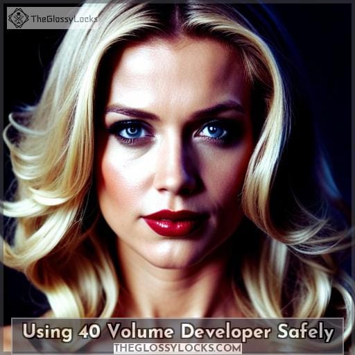 Effects of 40 Volume Developer on Blonde Hair