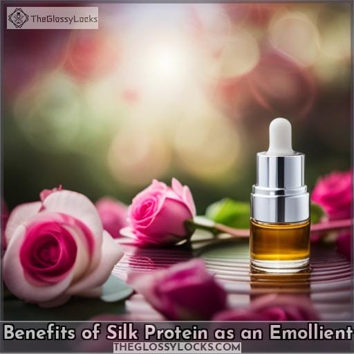 Is silk protein an effective emollient for dry skin?