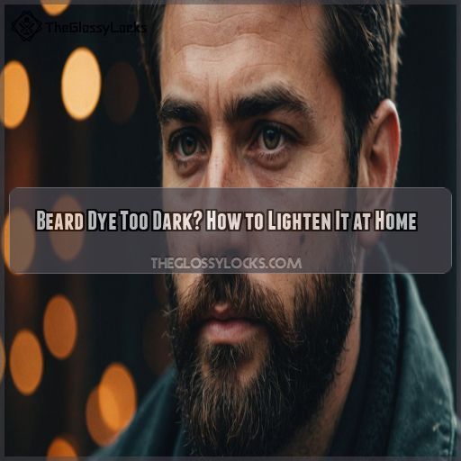 Beard Dye Too Dark? How to Lighten It at Home