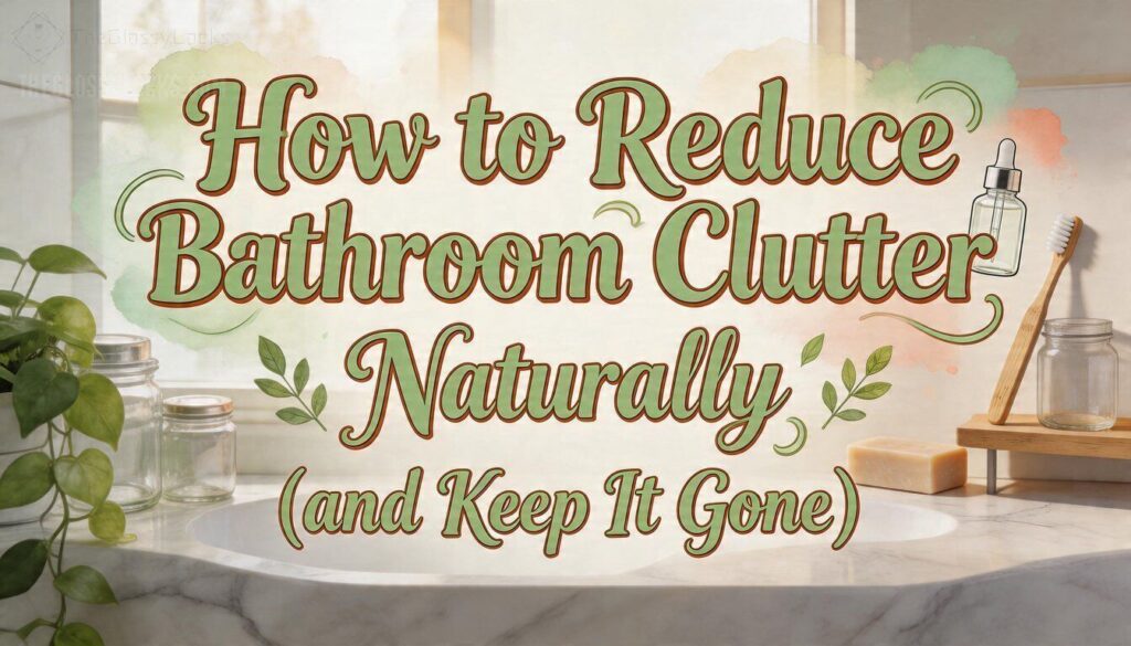 How to Reduce Bathroom Clutter Naturally (and Keep It Gone)