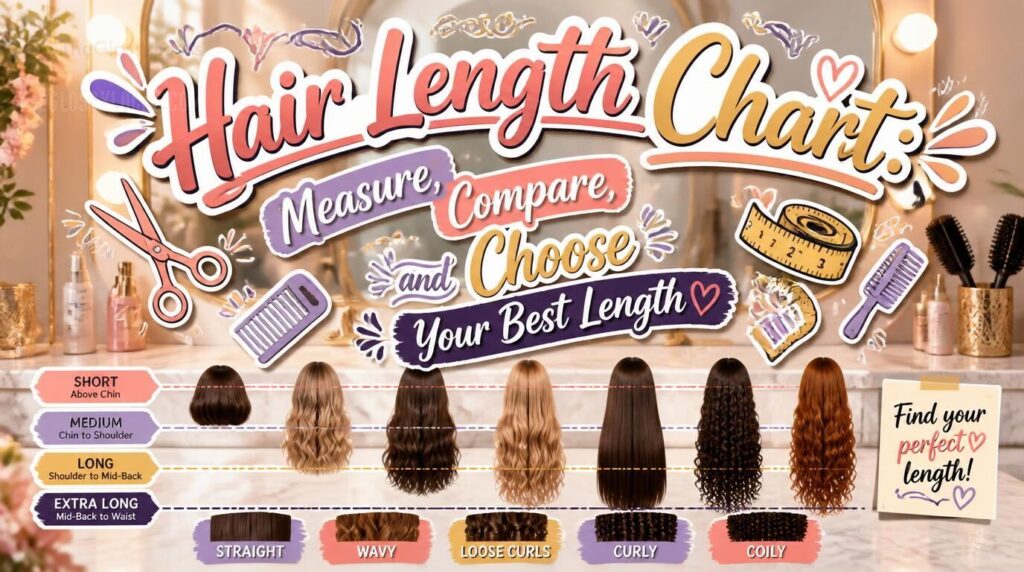 Hair Length Chart: Measure, Compare, and Choose Your Best Length